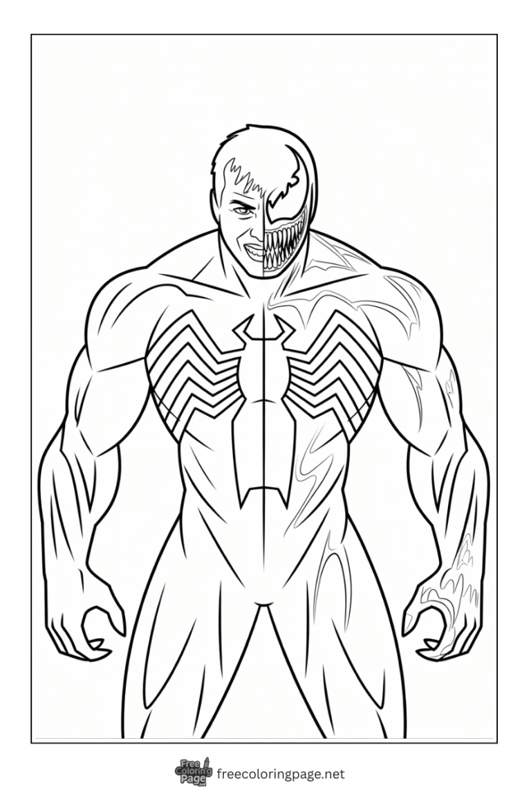 25+ Free Venom Coloring Pages | Printable Marvel Venom Sheets
