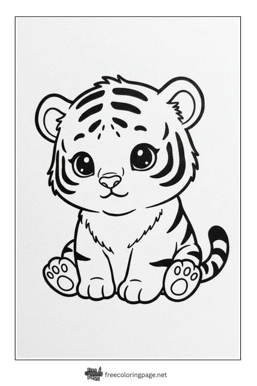 60+ Tiger Coloring Pages – Free Printable Tiger Sheets