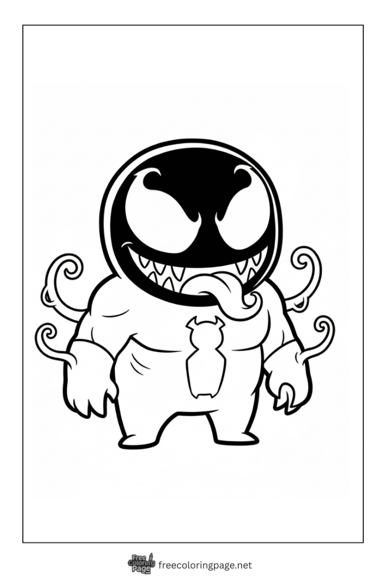 25+ Free Venom Coloring Pages | Printable Marvel Venom Sheets