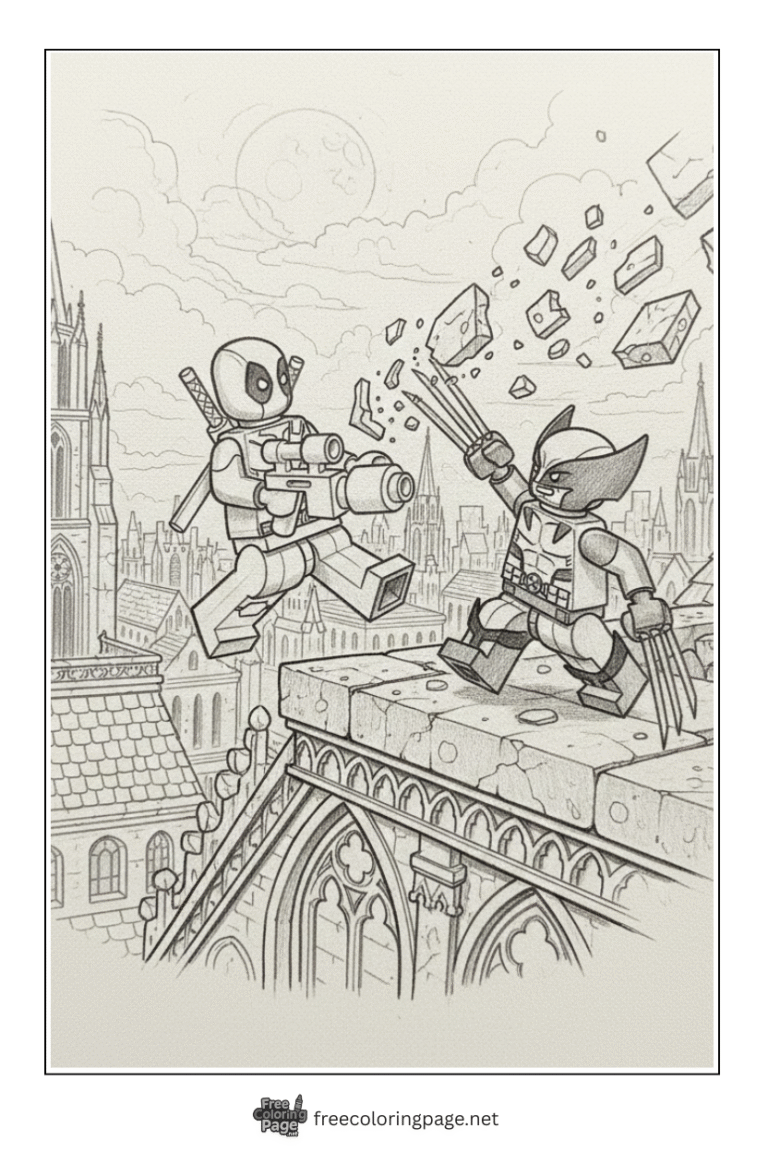 55+ Deadpool Coloring Pages – Free Printable Sheets for Kids