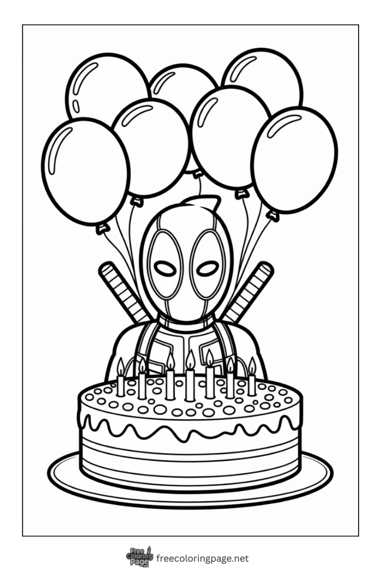55+ Deadpool Coloring Pages – Free Printable Sheets for Kids