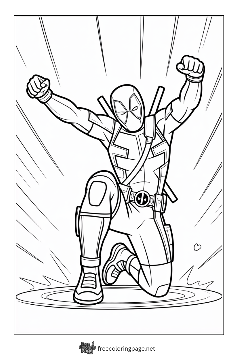 55+ Deadpool Coloring Pages – Free Printable Sheets for Kids