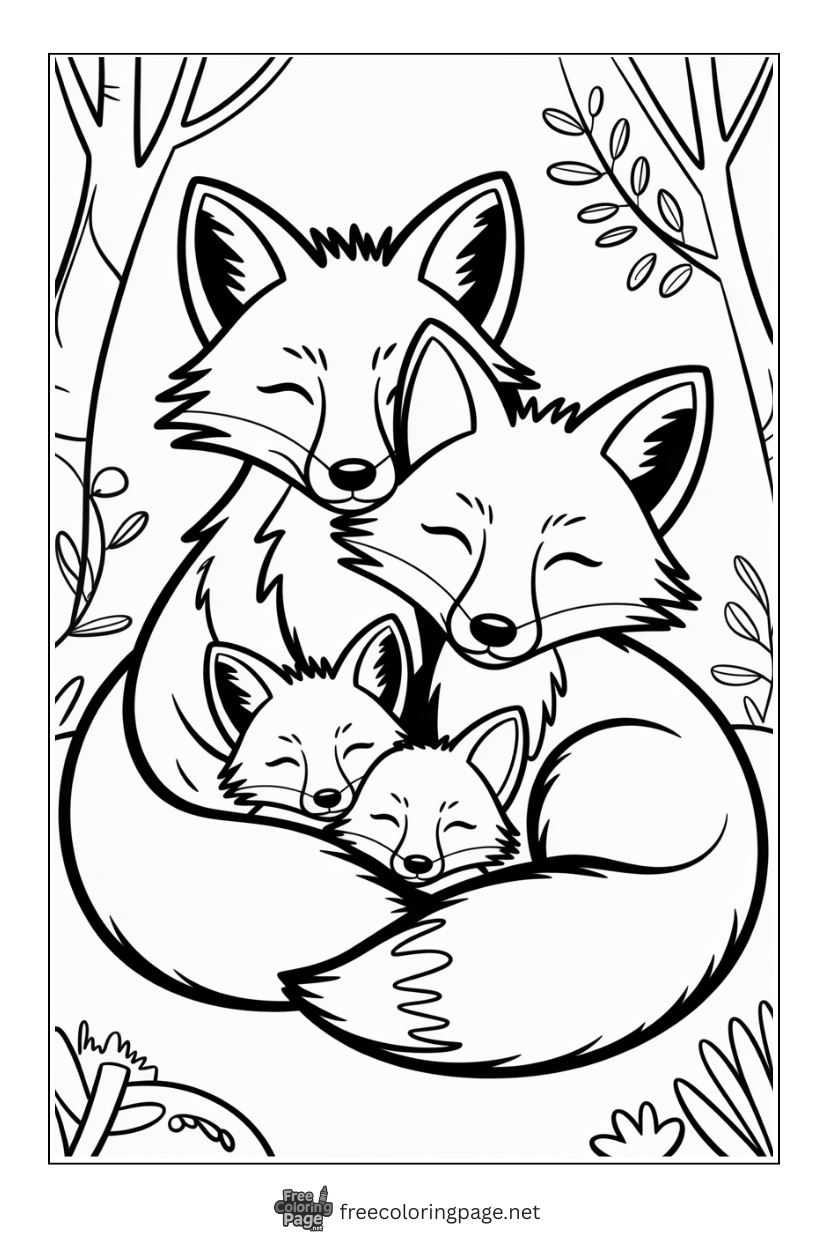 50+ Fox Coloring Pages- Creative and learnig for kids