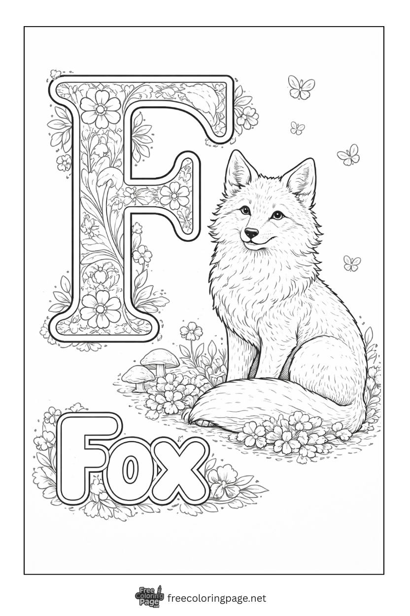 50+ Fox Coloring Pages- Creative and learnig for kids