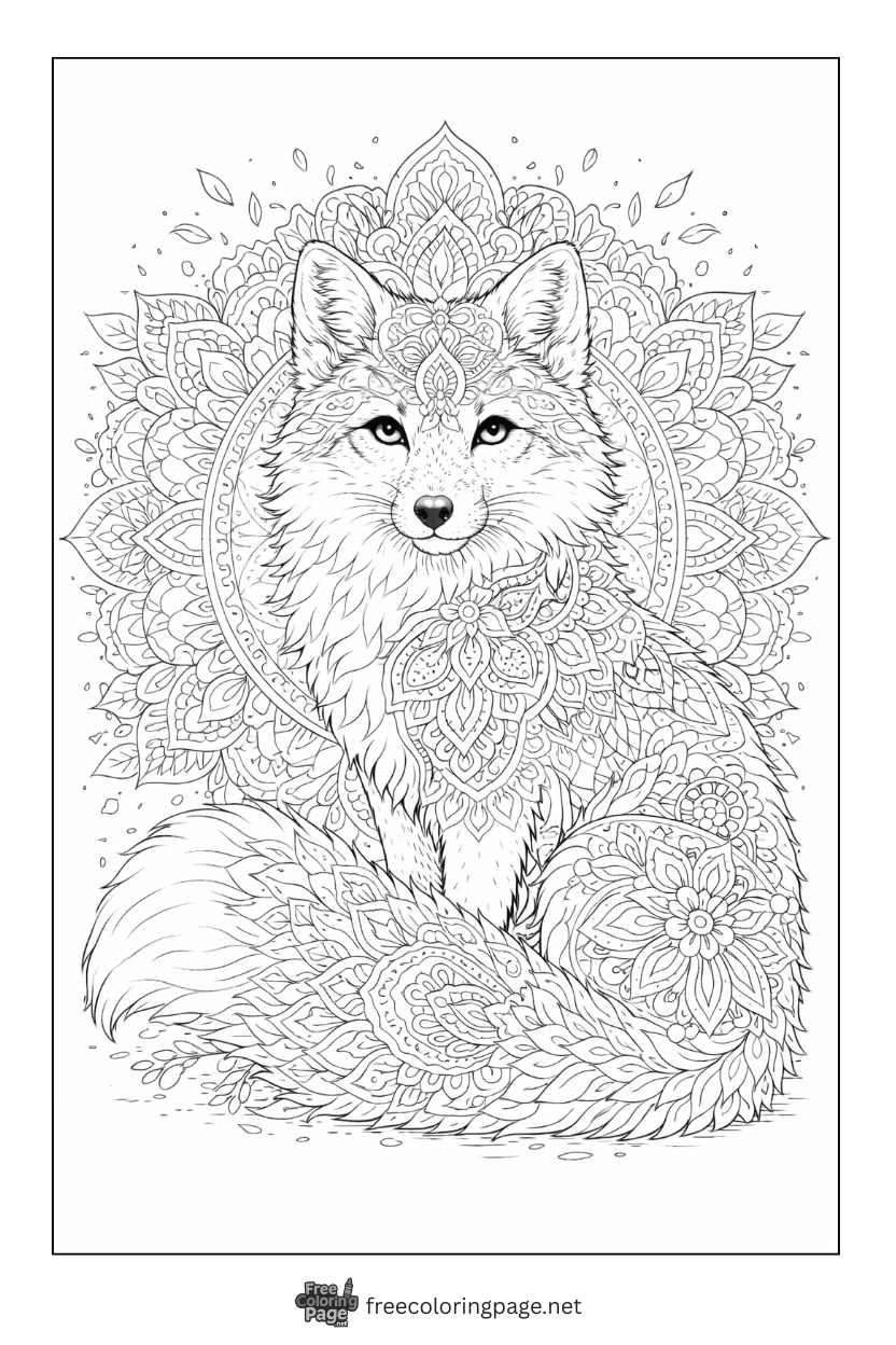 50+ Fox Coloring Pages- Creative and learnig for kids