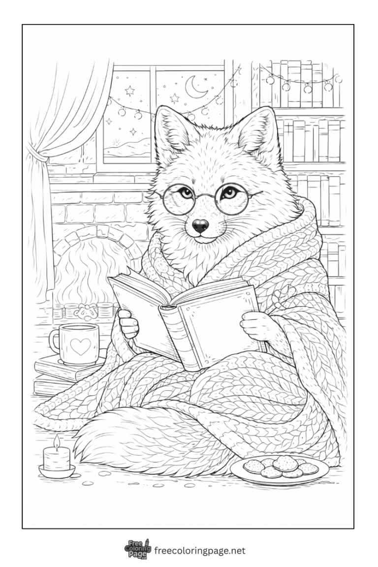 50+ Fox Coloring Pages- Creative and learnig for kids