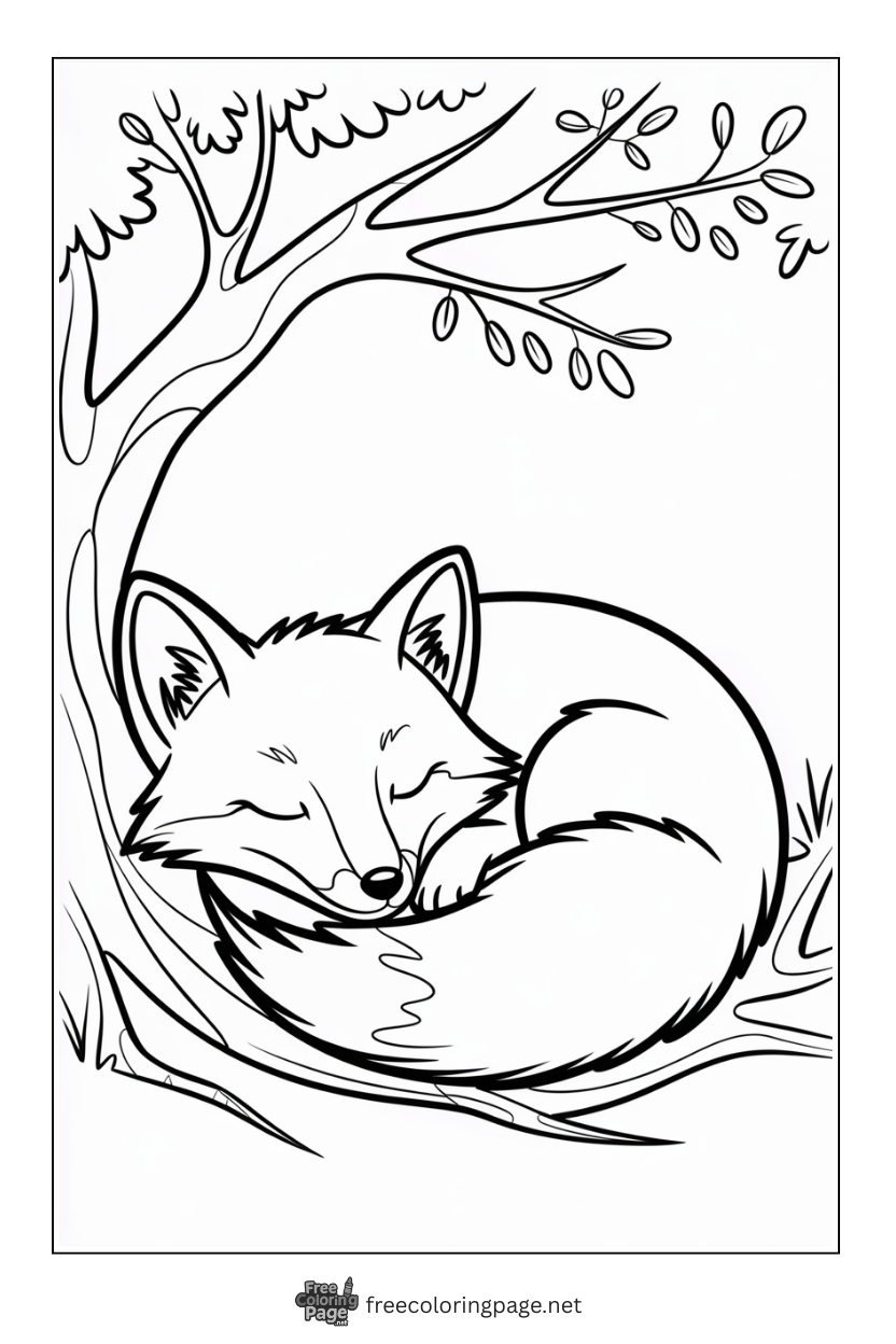 50+ Fox Coloring Pages- Creative and learnig for kids