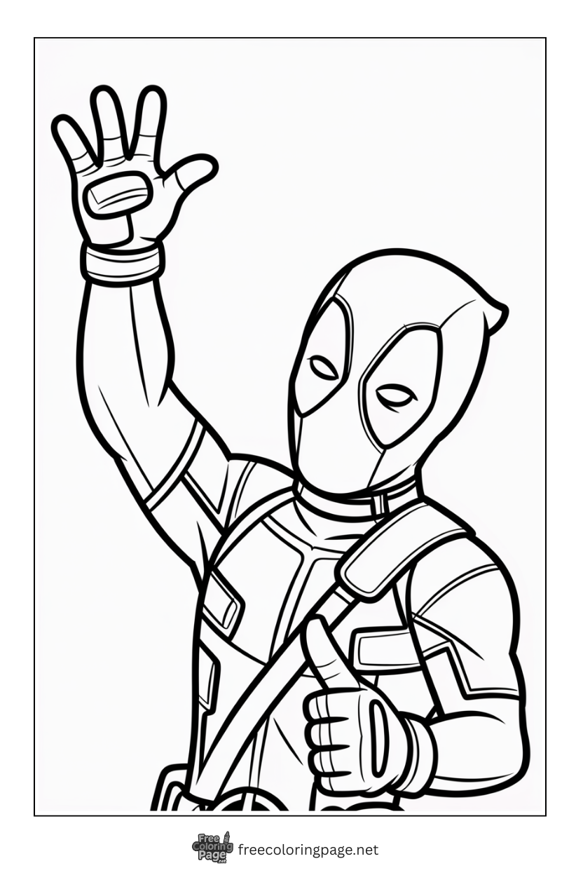 55+ Deadpool Coloring Pages – Free Printable Sheets for Kids