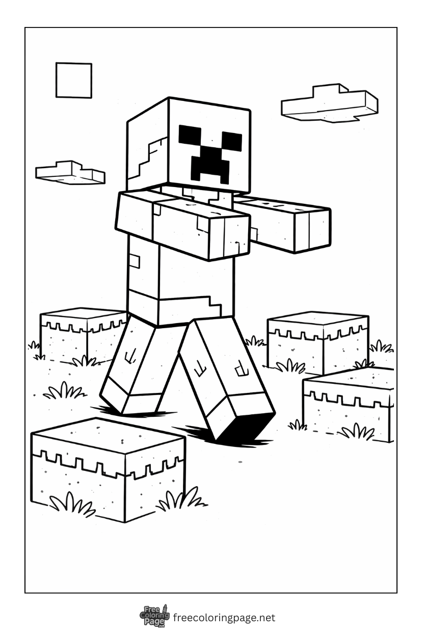 60+ Minecraft Coloring Pages - (Free Printable)