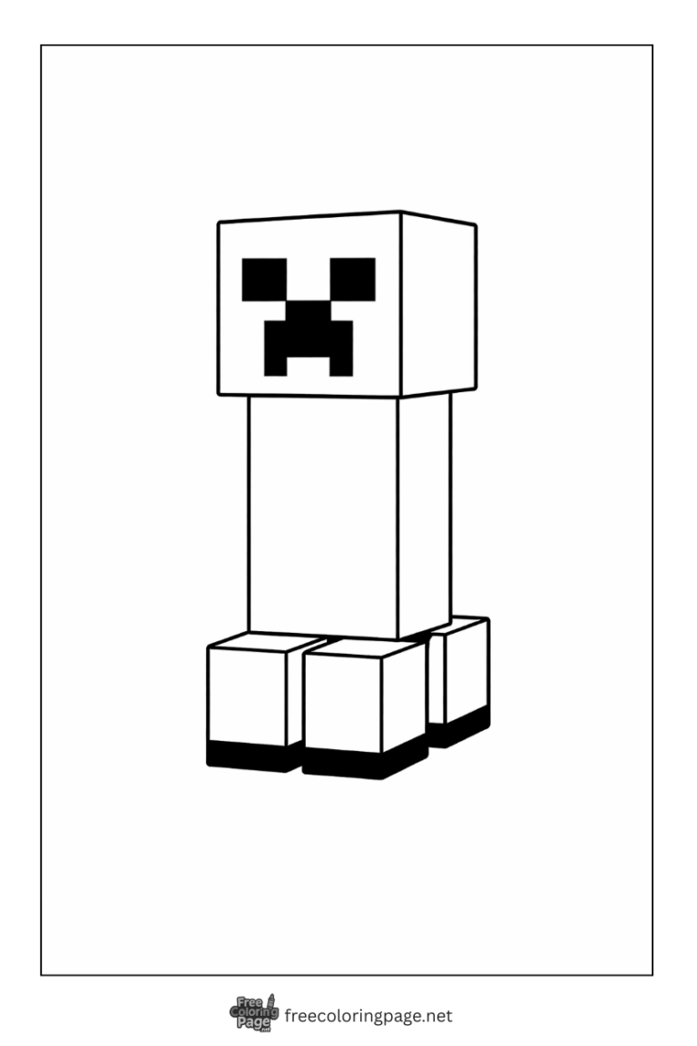 60+ Minecraft Coloring Pages - (Free Printable)