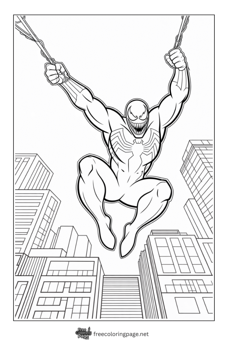 25+ Free Venom Coloring Pages | Printable Marvel Venom Sheets