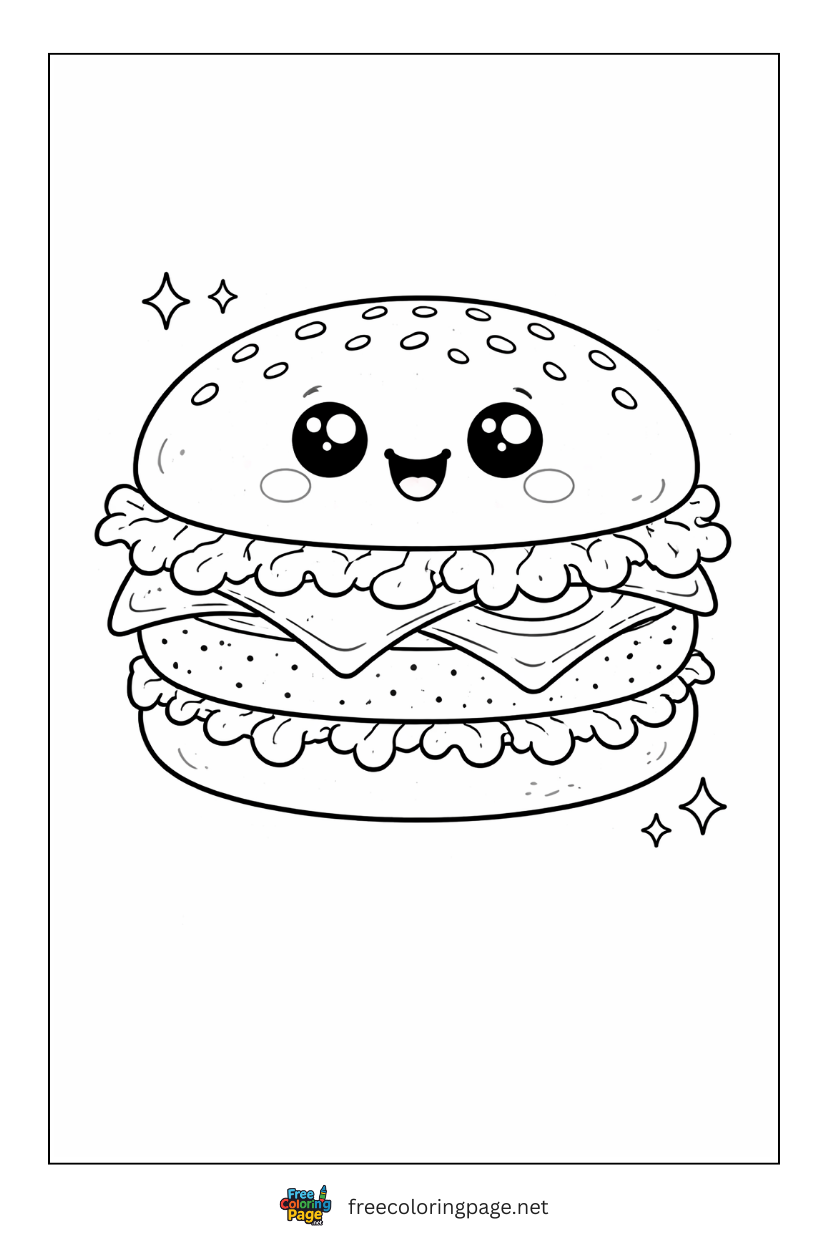 65+ Cute Food Coloring Pages – Download Free printables