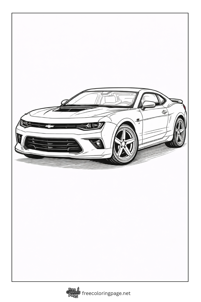 70+ Car Coloring Pages- Free PDF Printable