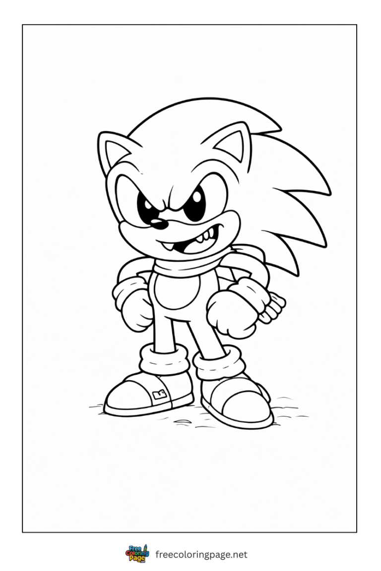 60+ Sonic Coloring Pages (Free Printable for Kids & Fans)