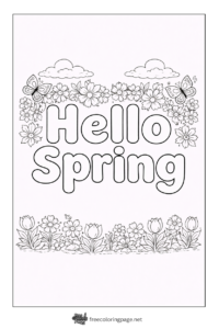 50+ Spring coloring pages for kids and adults