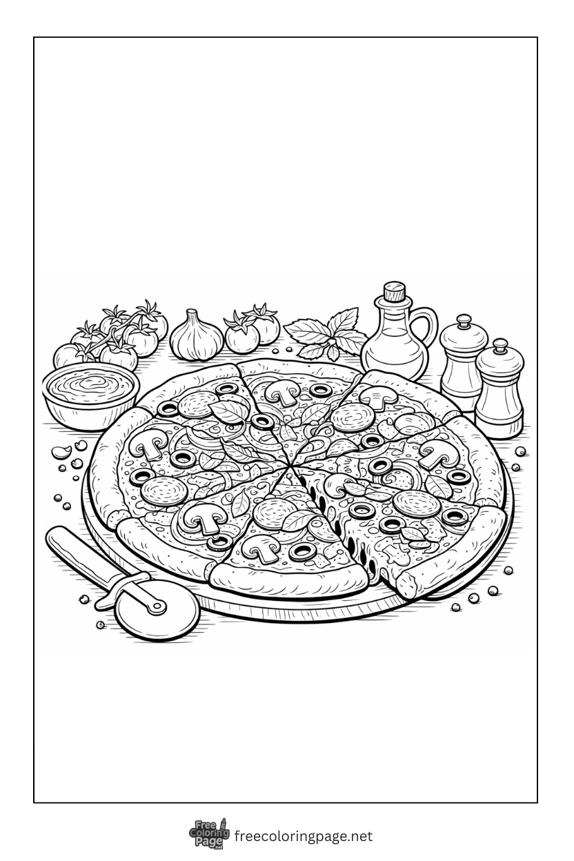 65+ Cute Food Coloring Pages – Download Free printables