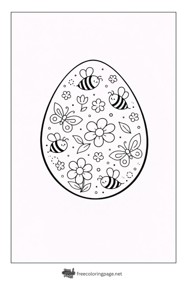 90+ Easter Coloring Pages – Free Printable Bunny & Egg Pages