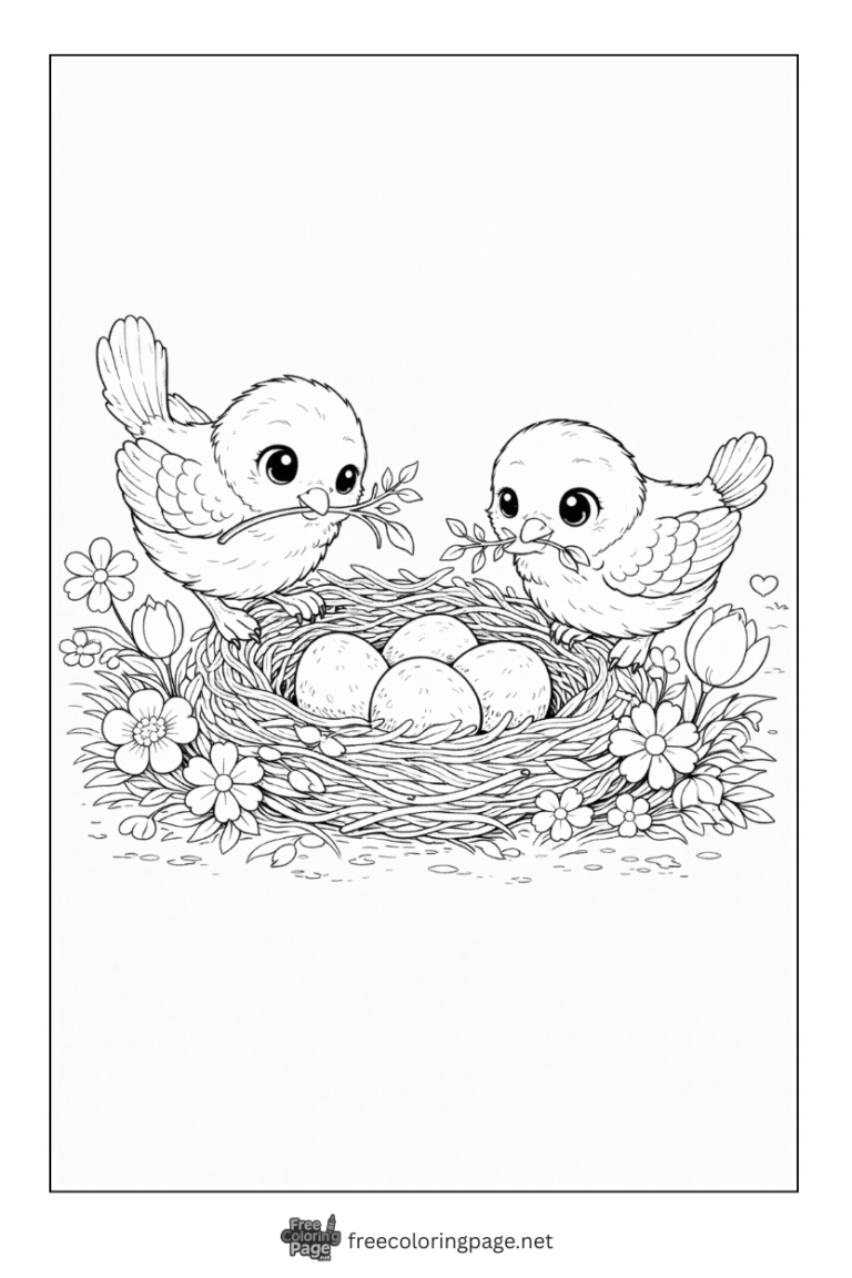 50+ Spring coloring pages for kids and adults
