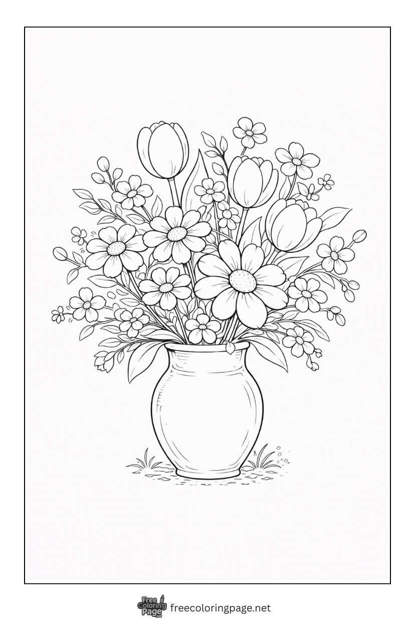 50+ Spring coloring pages for kids and adults