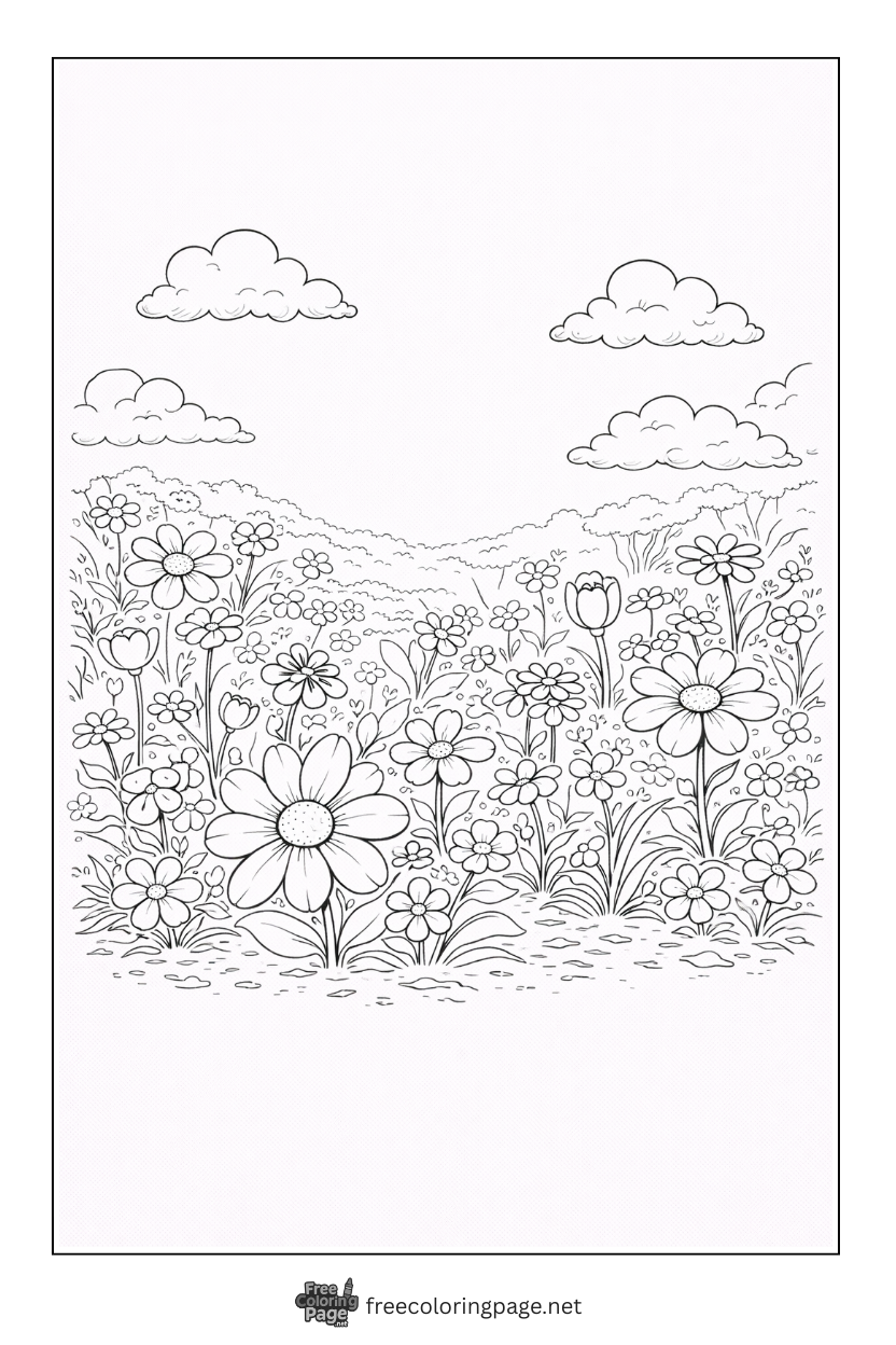 50+ Spring coloring pages for kids and adults
