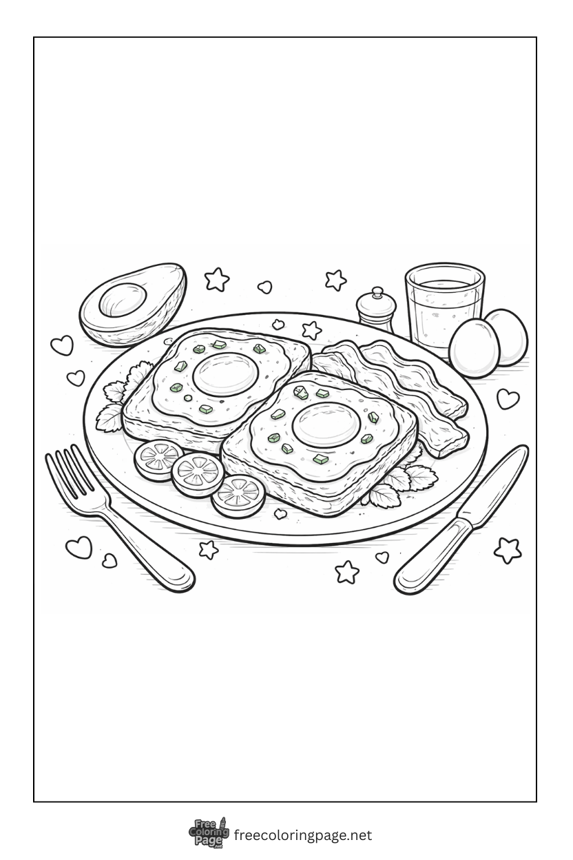 65+ Cute Food Coloring Pages – Download Free printables
