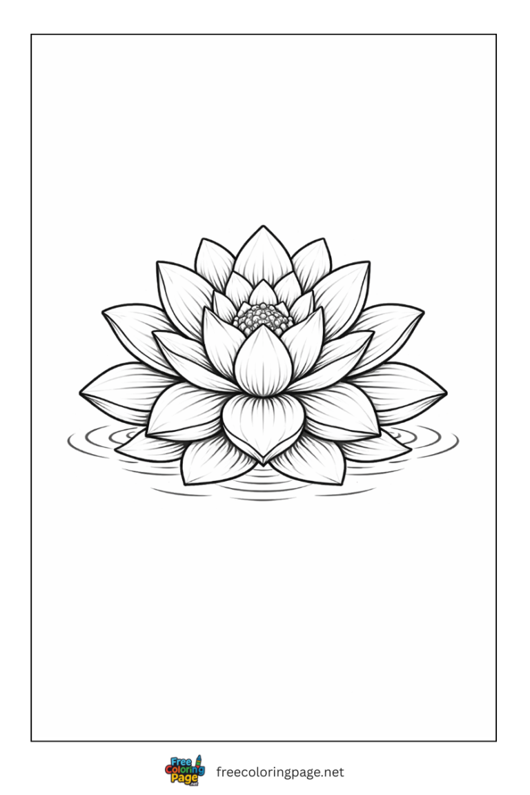 70+ Flower Coloring Pages – Free Printable for Kids & Adults