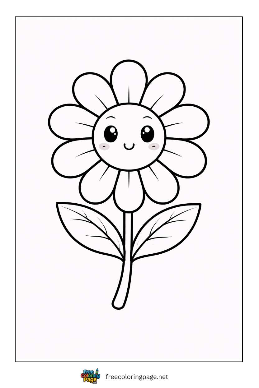 70+ Flower Coloring Pages – Free Printable for Kids & Adults
