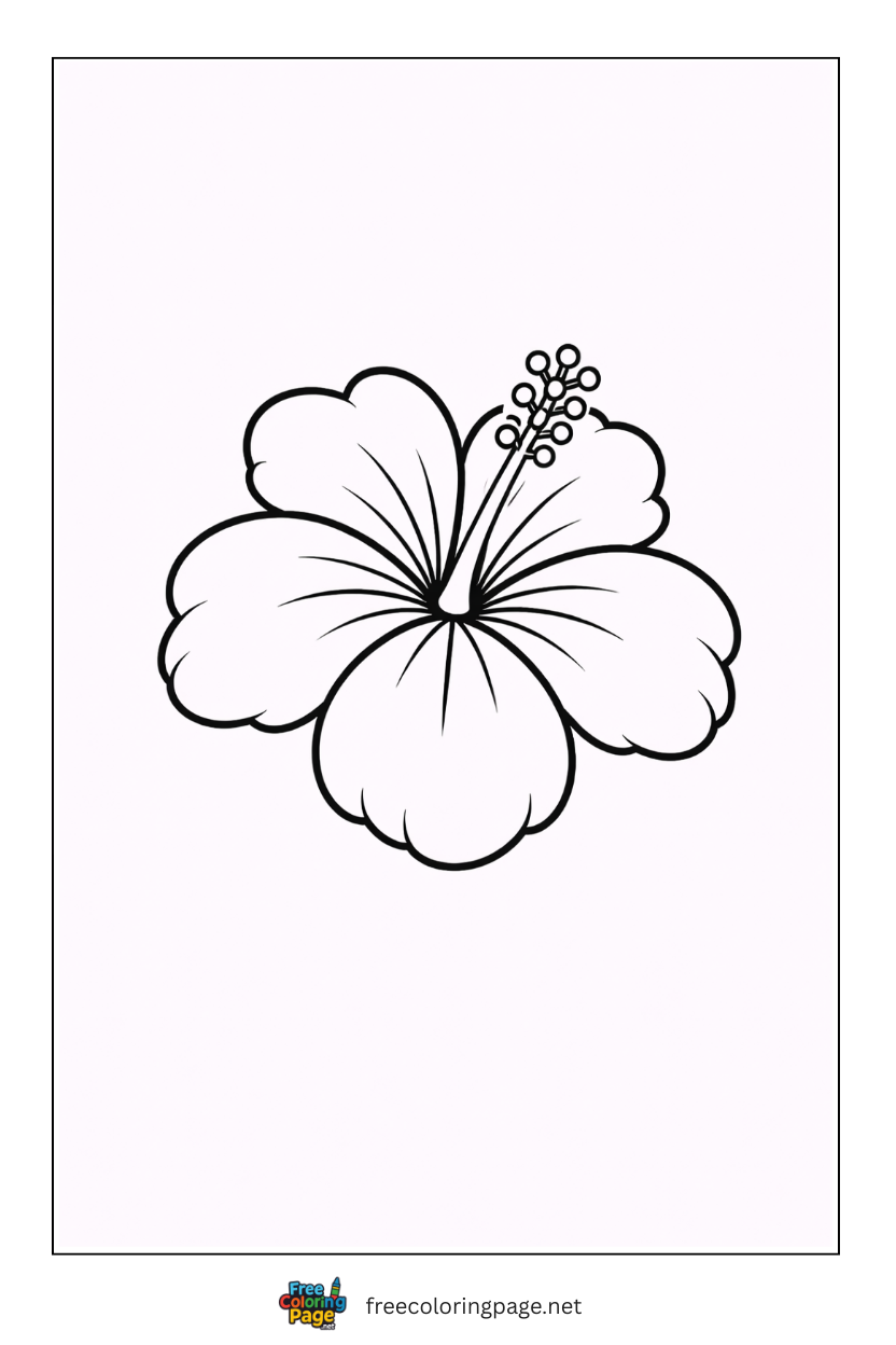 70+ Flower Coloring Pages – Free Printable for Kids & Adults
