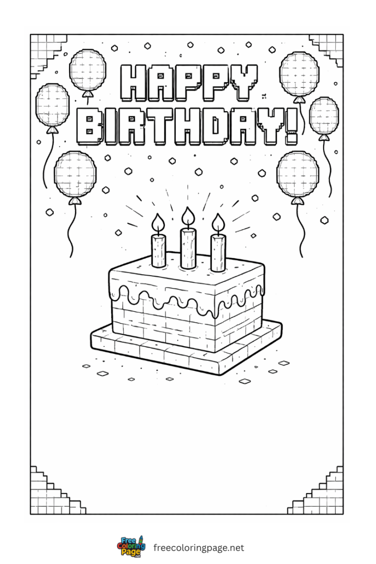 60+ Minecraft Coloring Pages - (Free Printable)