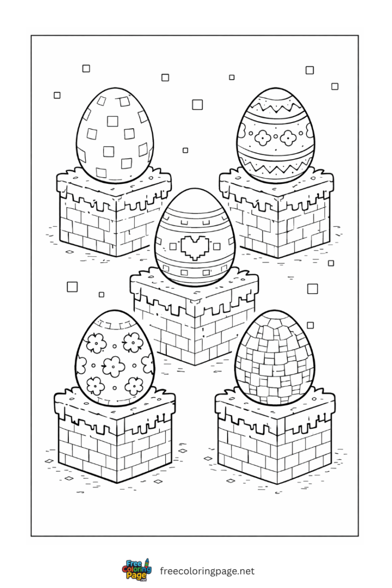 60+ Minecraft Coloring Pages - (Free Printable)