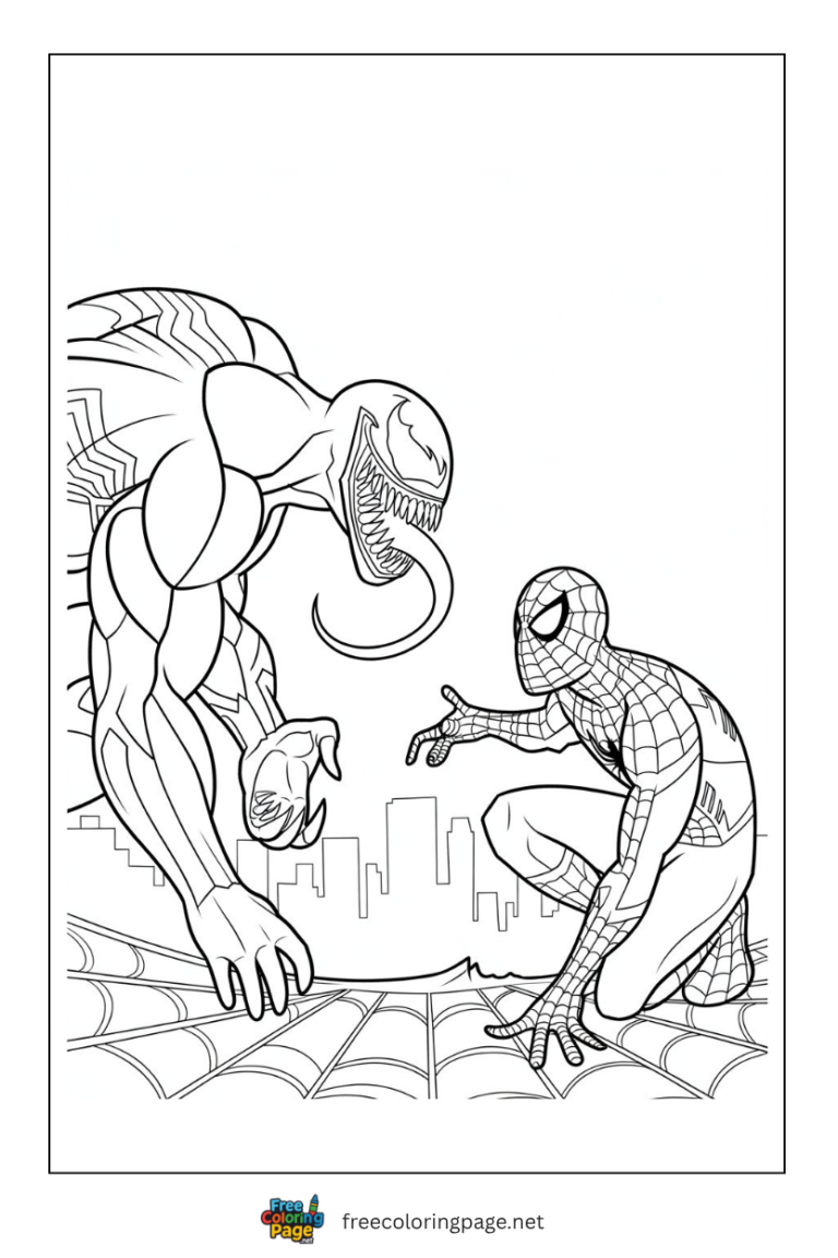 25+ Free Venom Coloring Pages | Printable Marvel Venom Sheets